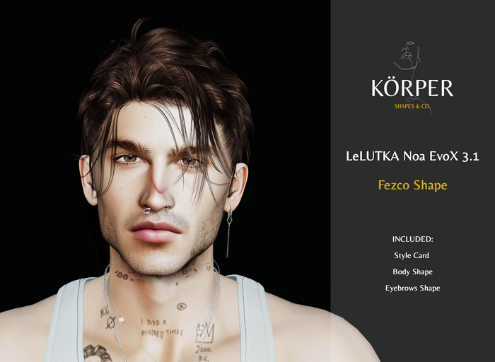 Second Life Marketplace - Korper - FEZCO Shape (Lelutka Noa head) Second Life Marketplace - Korper - FEZCO Shape (Lelutka Noa head)